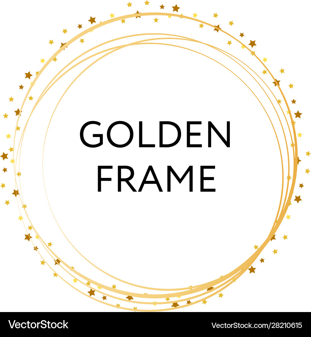 Round black banner with polygonal frame decorated Vector Image