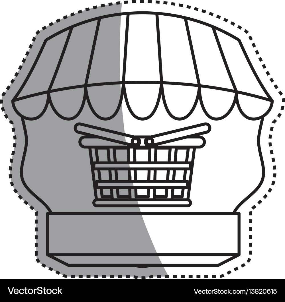 Shopping basket symbol Royalty Free Vector Image