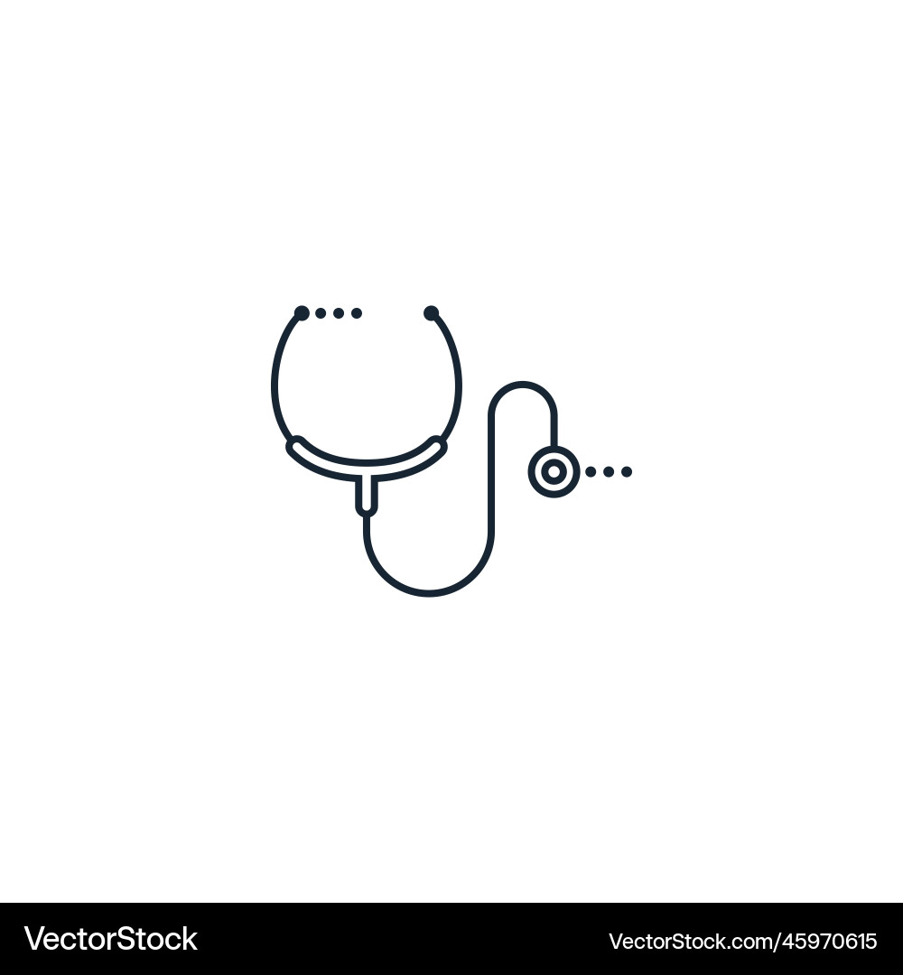 Stethoscope creative icon from medicine icons Vector Image