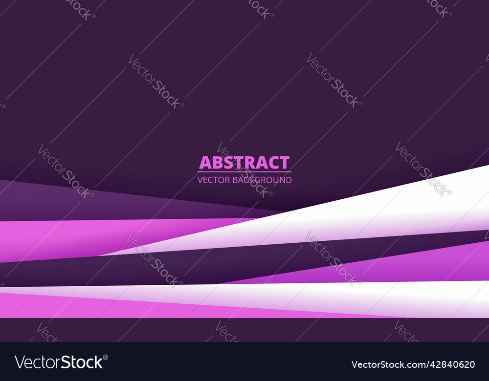 3d abstract background with purple dark violet Vector Image