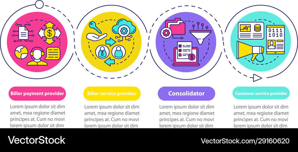 Billing banking company infographic template Vector Image
