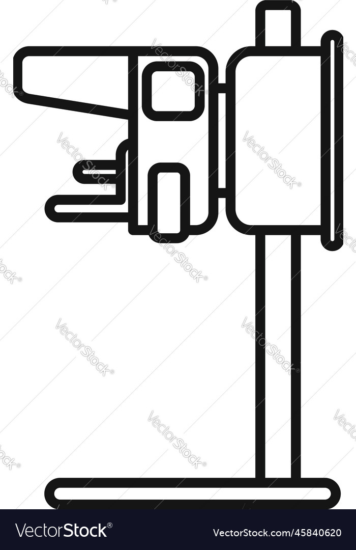 Patient mammography machine icon outline Vector Image Patient mammography machine icon outline Vector Image