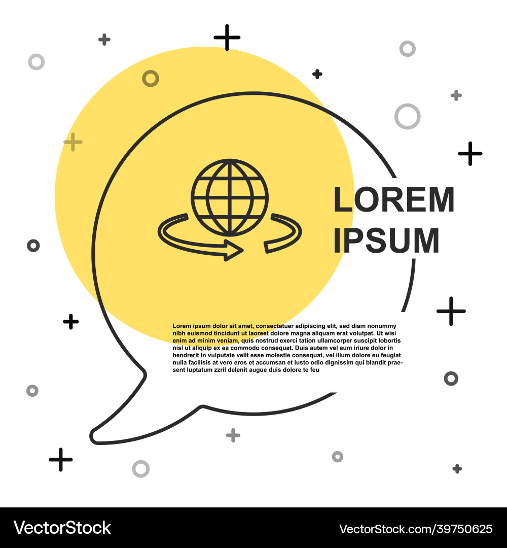 Black line 3d modeling icon isolated on white Vector Image