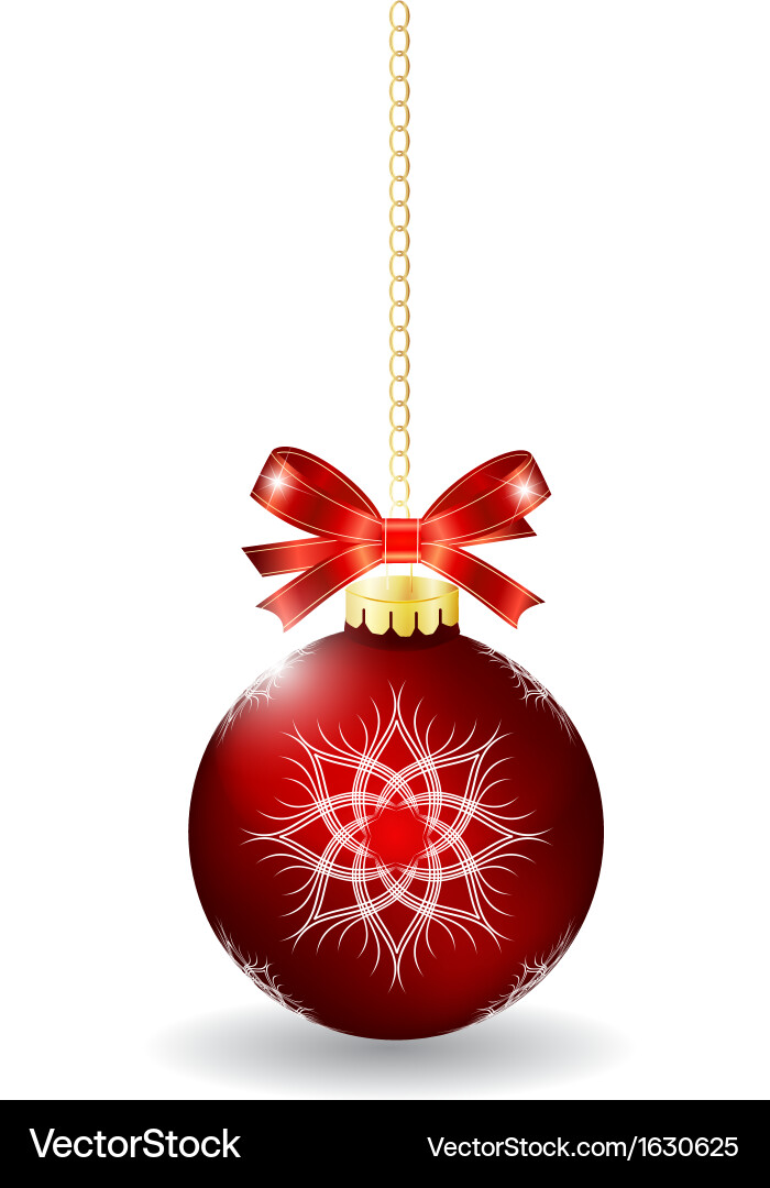 Christmas ball Royalty Free Vector Image - VectorStock