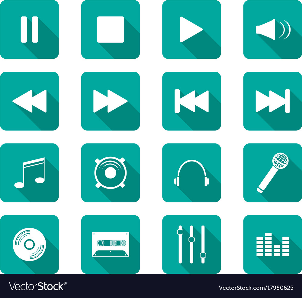 Flat design icons Royalty Free Vector Image - VectorStock