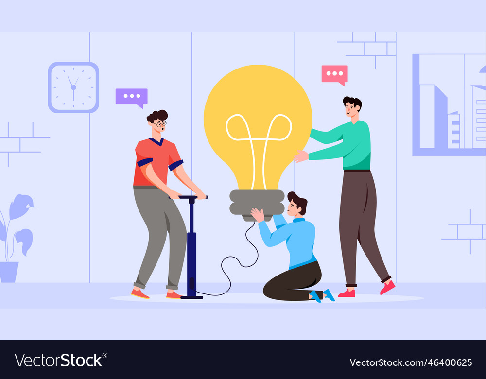 Group idea Royalty Free Vector Image - VectorStock
