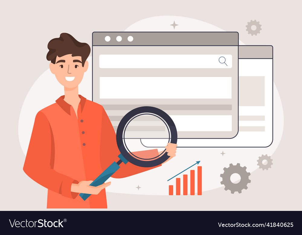 Search engine optimization Royalty Free Vector Image