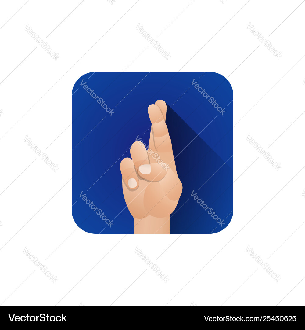 Symbolic hand fingers gesture Royalty Free Vector Image