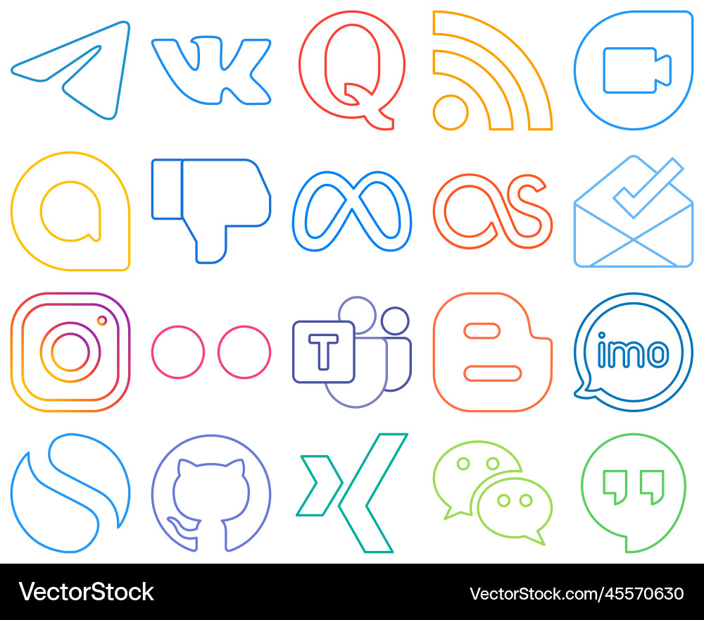 20 professional and high-quality colourful Vector Image