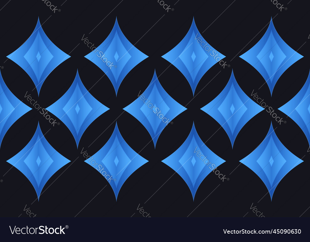 Soft blue light pattern on dark background Vector Image