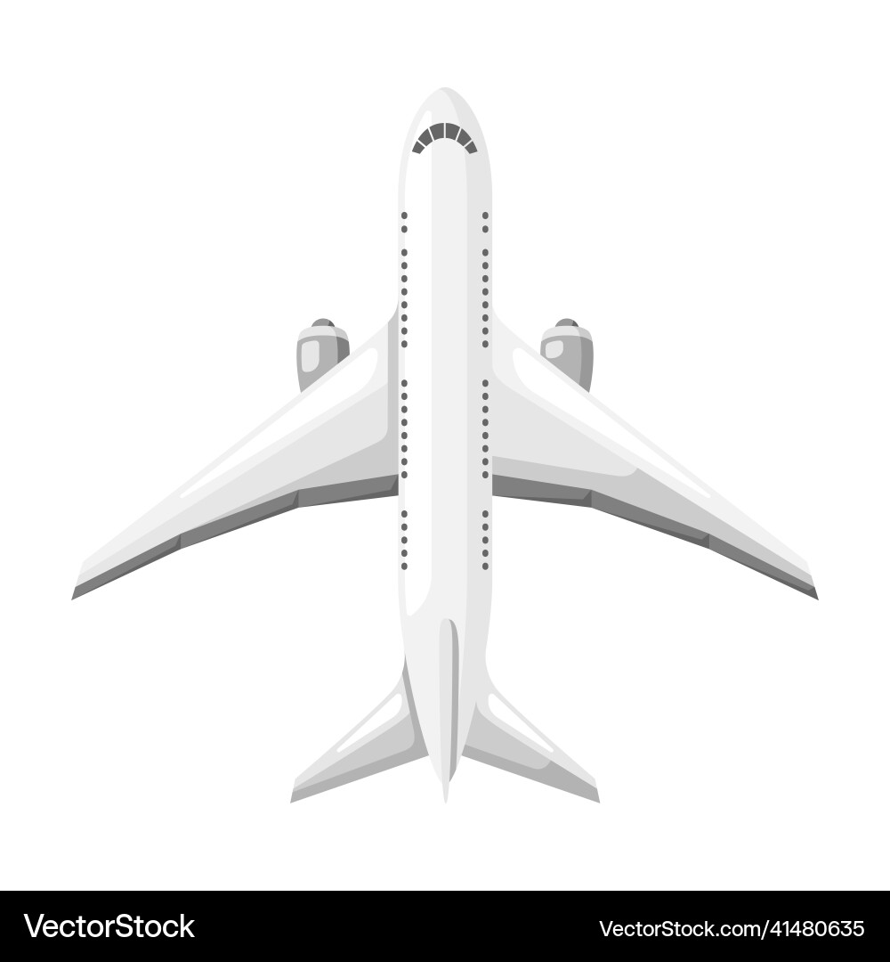 Airplane image for travel or trip Royalty Free Vector Image