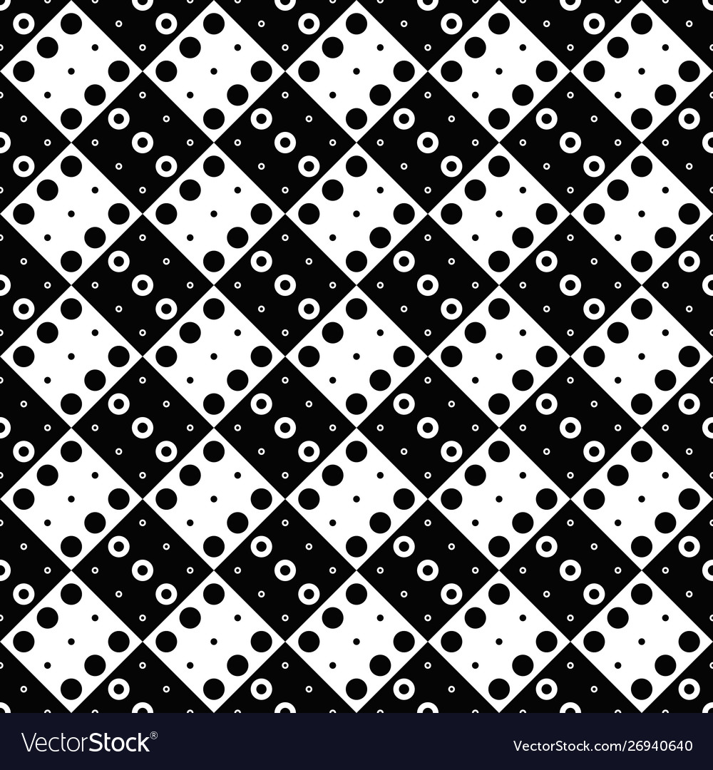 Abstract circle pattern background - monochrome Vector Image