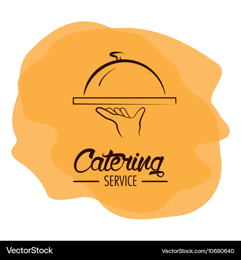 Catering service restaurant and menu design Vector Image