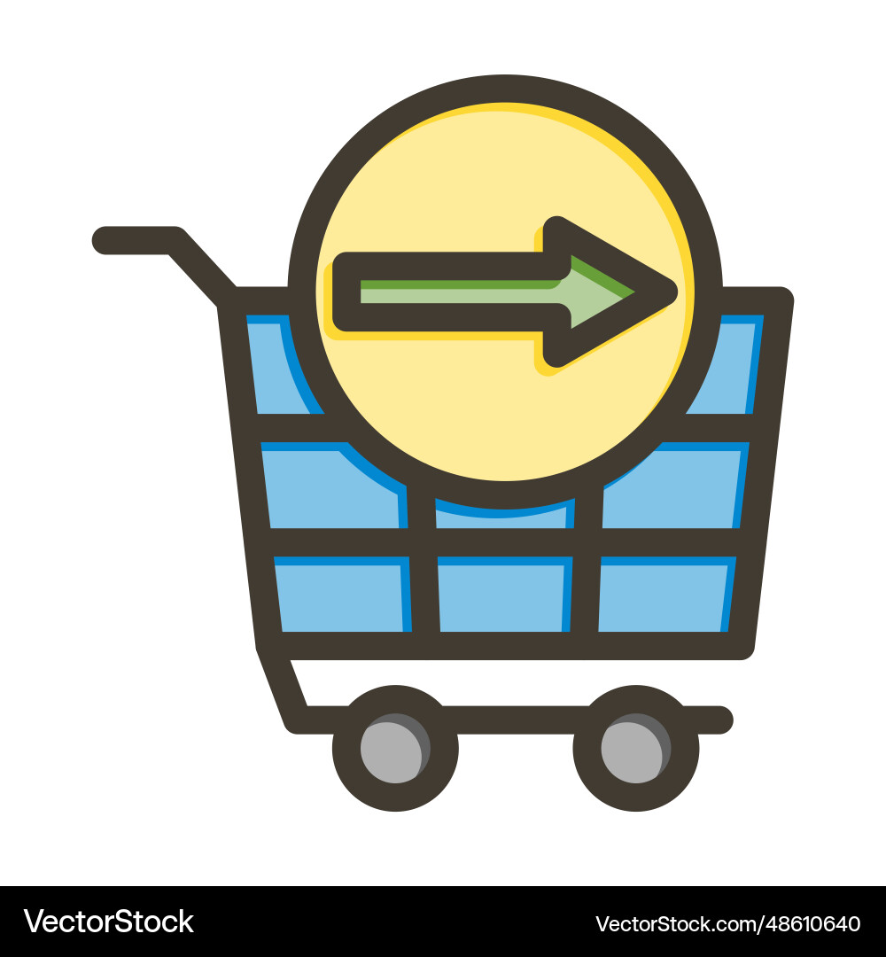 Checkout thick line filled colors for personal Vector Image