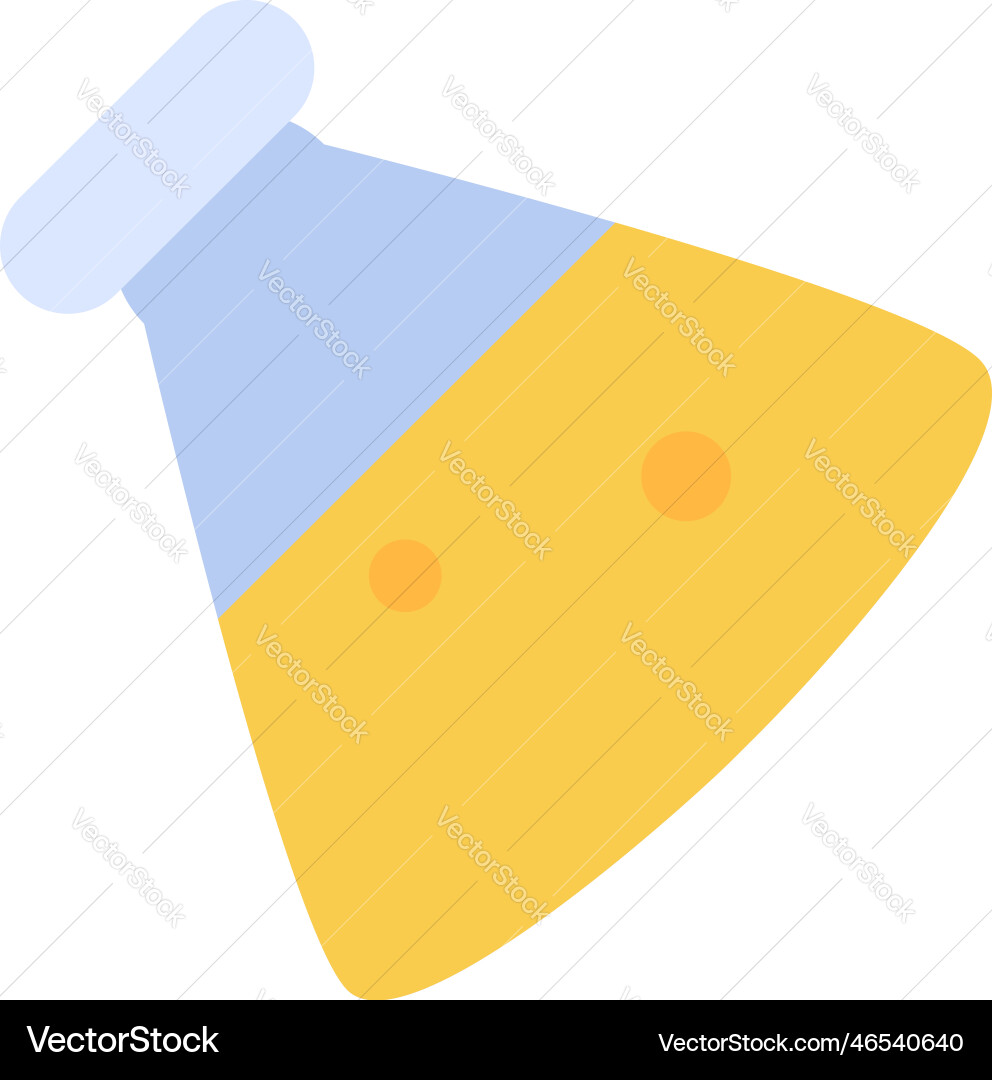 Cone shaped chemical magic test tube Royalty Free Vector