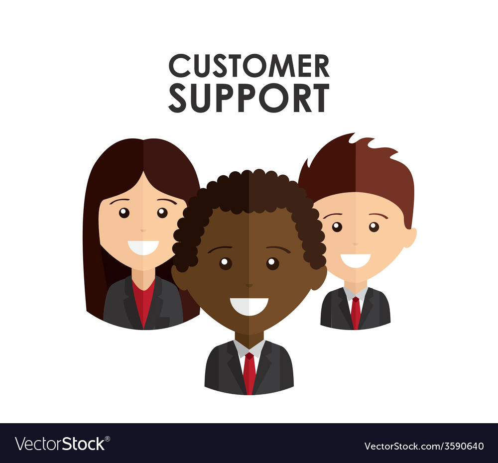 Customer support Royalty Free Vector Image - VectorStock