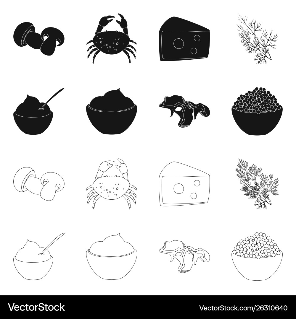 Design taste and product logo Royalty Free Vector Image