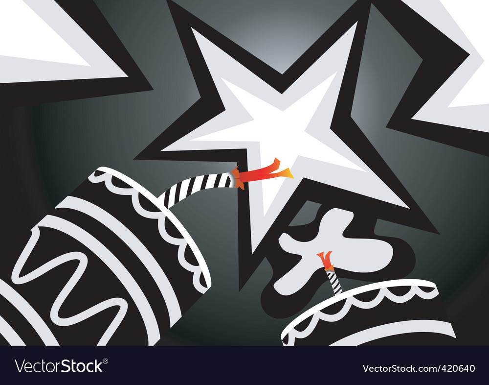 Fire crackers Royalty Free Vector Image - VectorStock