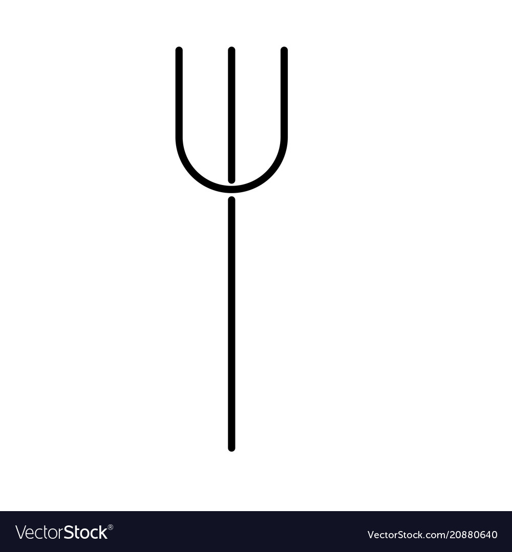 Fork icon Royalty Free Vector Image - VectorStock
