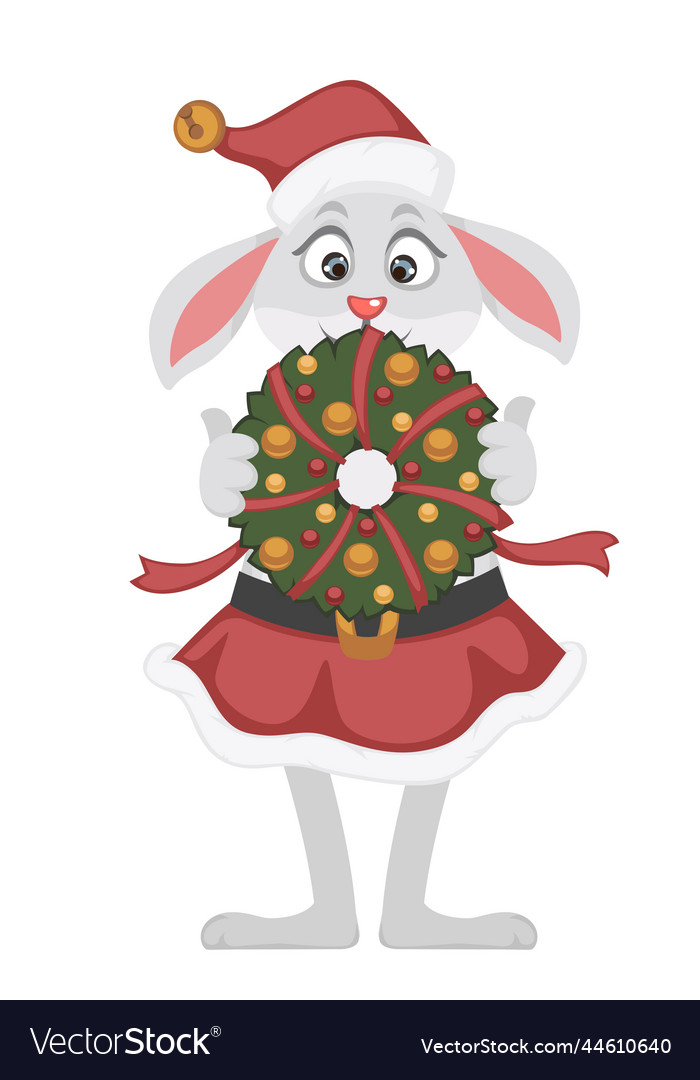 Christmas Rabbit Clipart