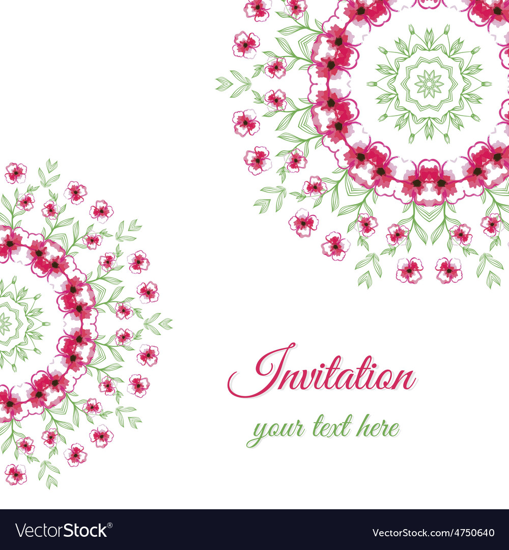 Roundflowers2 Royalty Free Vector Image - VectorStock