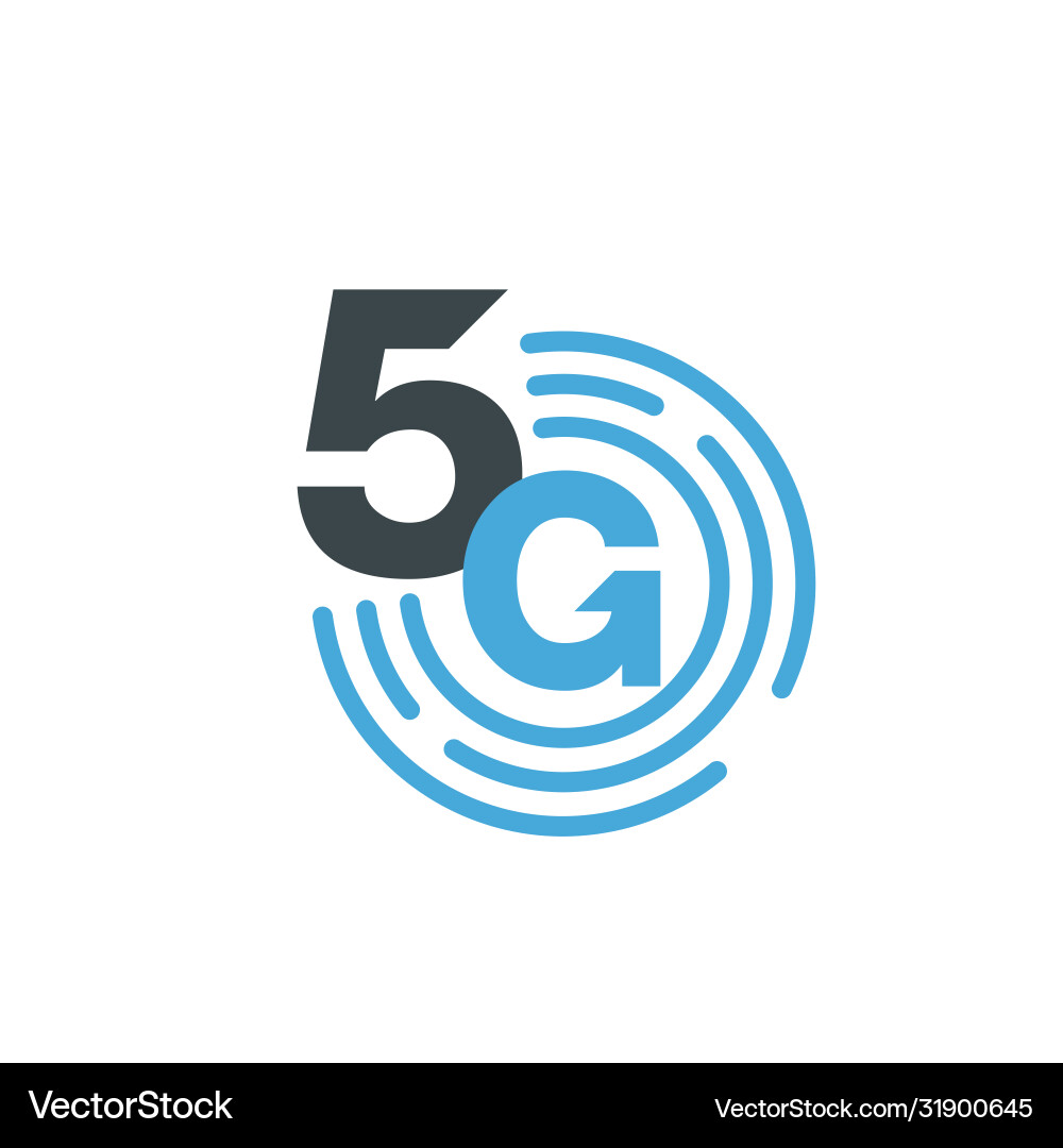 5g symbol new wireless internet wifi connection Vector Image