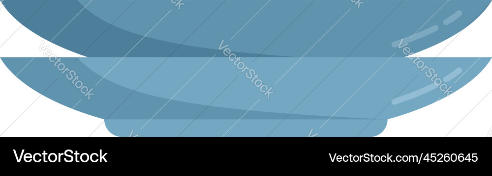 Dish plate icon flat dinner food Royalty Free Vector Image