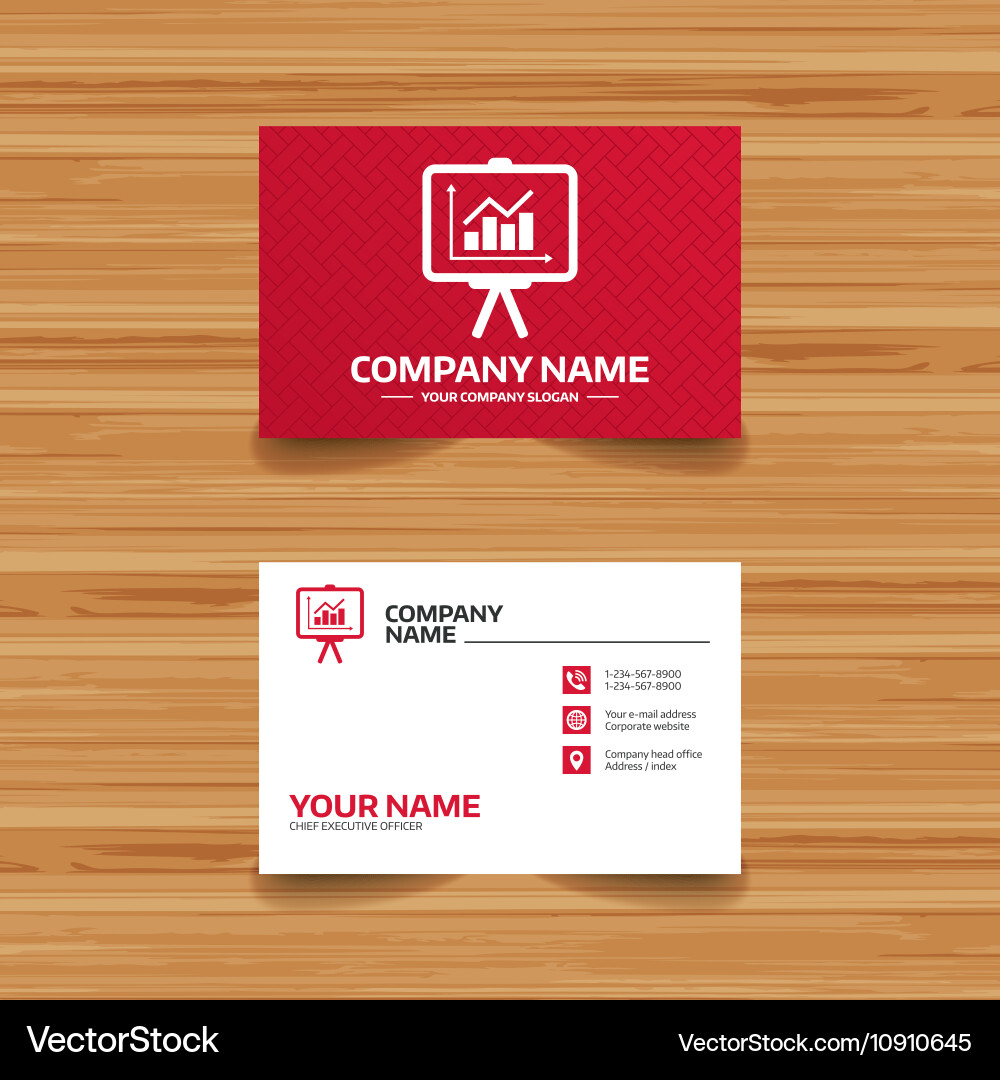 Presentation billboard sign icon diagram symbol Vector Image