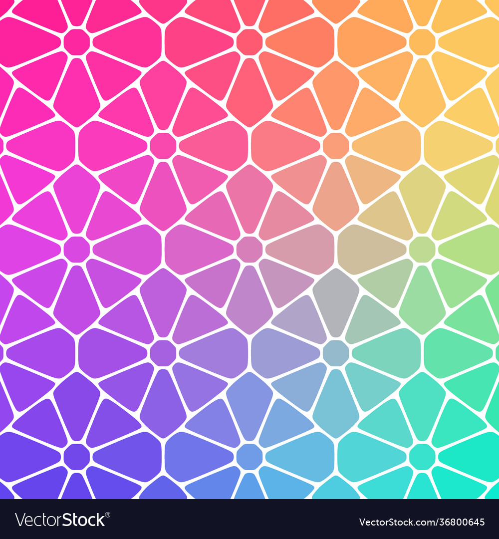 Rainbow abstract geometric modern background Vector Image