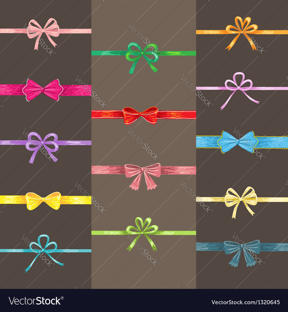 Ribbon set Royalty Free Vector Image - VectorStock