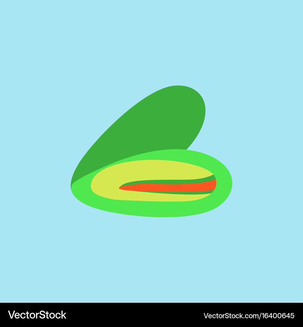 Scallop sea shell sketch style Royalty Free Vector Image