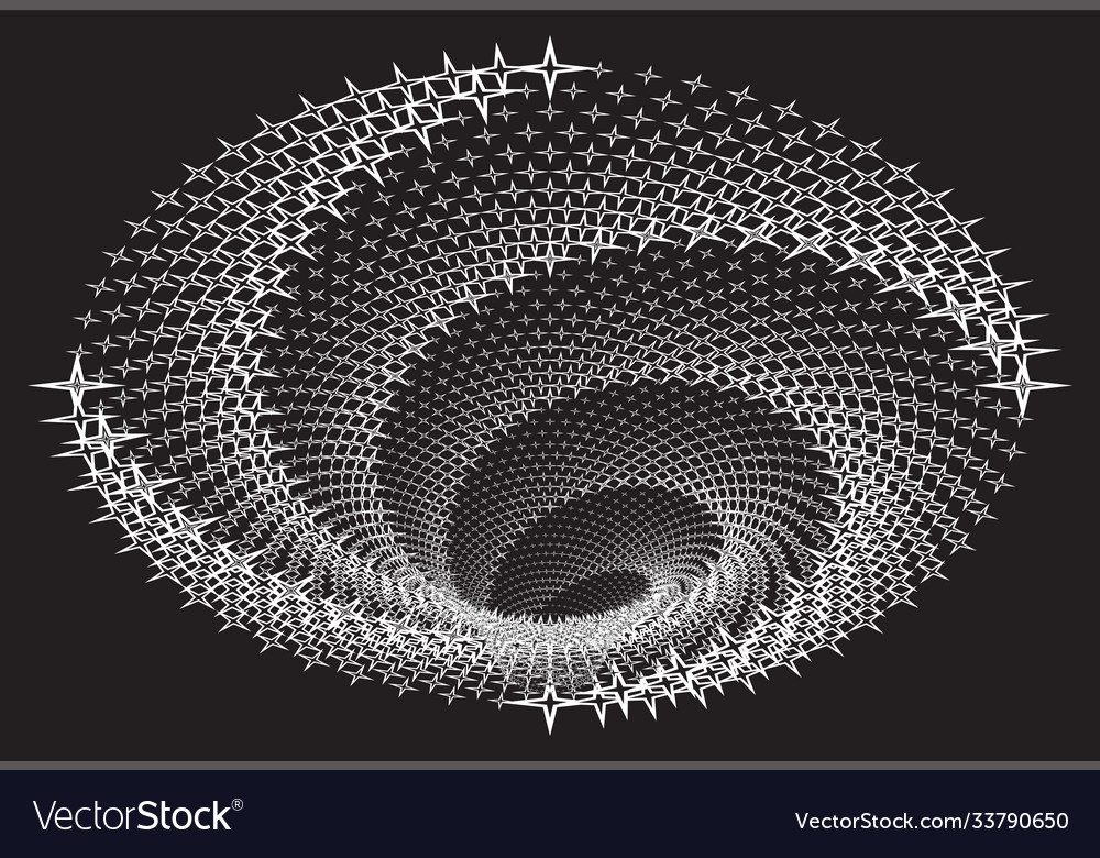 Dotted halftone spiral pattern or texture Vector Image