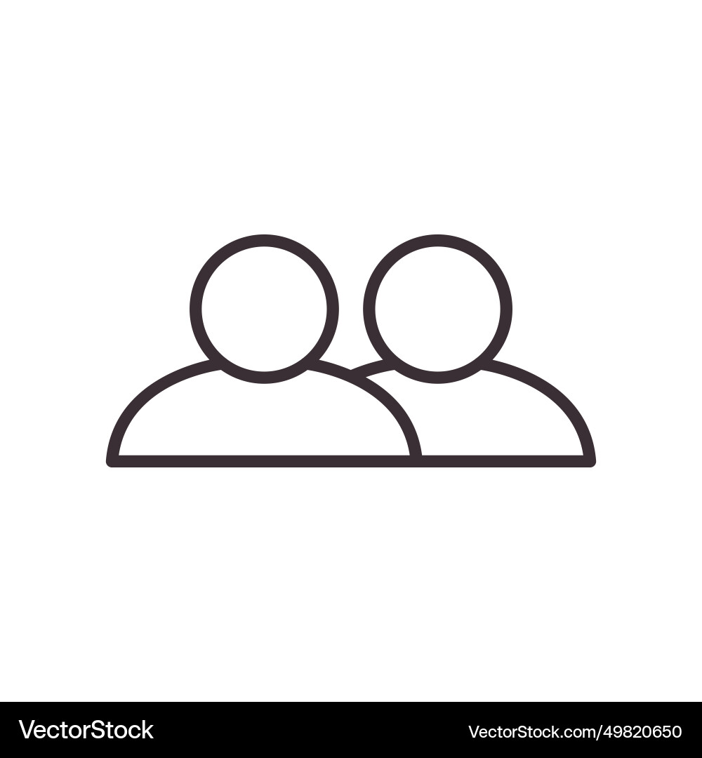 People communication icon logo design Royalty Free Vector