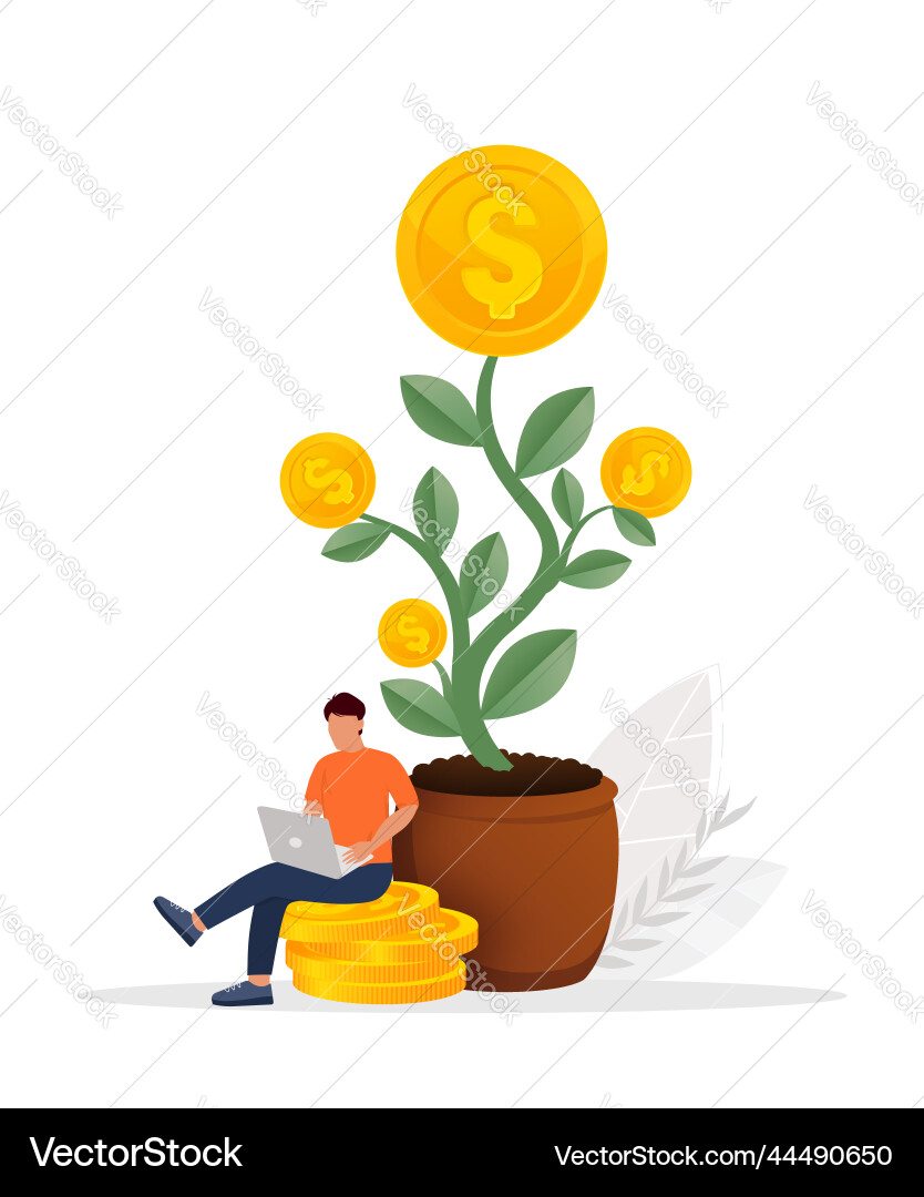 Roi return on investment performance measure from Vector Image