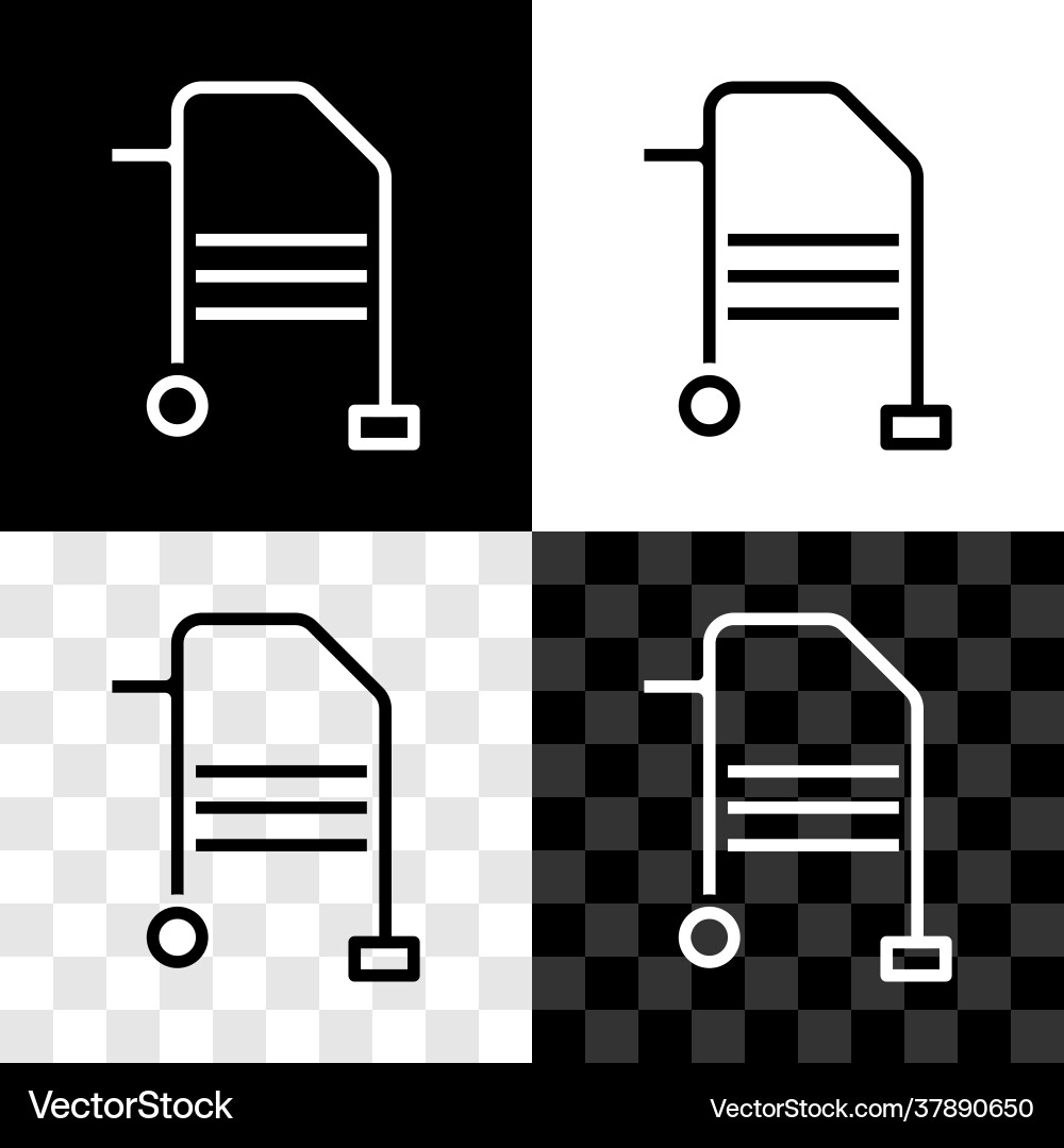 Set walker for disabled person icon isolated Vector Image