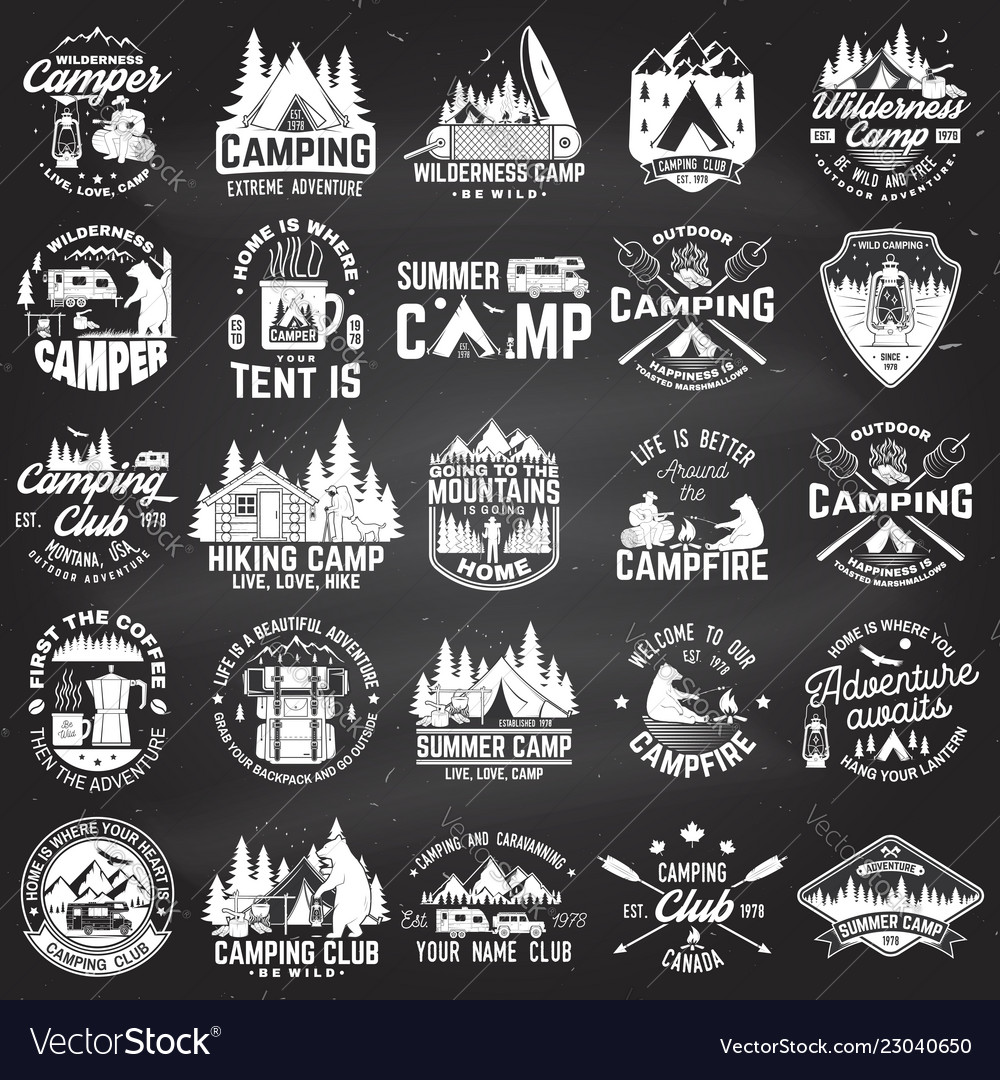 Summer Camp Concept For Shirt Or Patch Royalty Free Vector