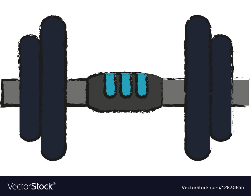 Dumbbell icon Royalty Free Vector Image - VectorStock