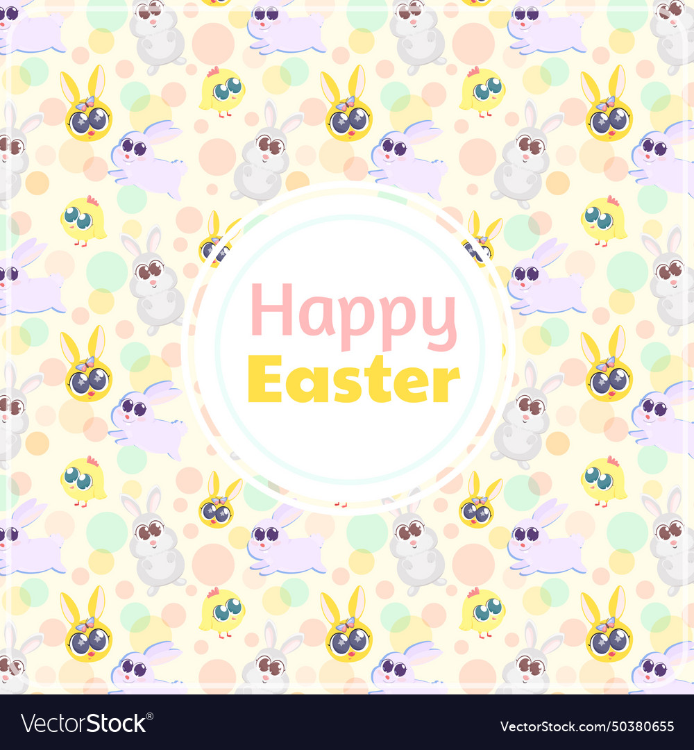 Easter pattern background Royalty Free Vector Image