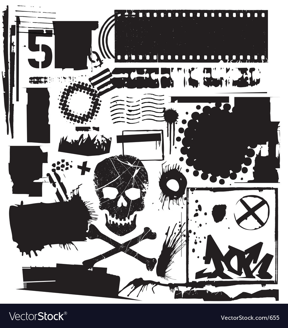 Grunge elements Royalty Free Vector Image - VectorStock