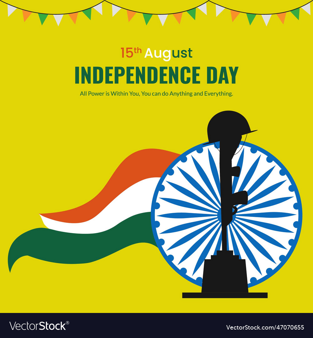 Happy independence day banner design Royalty Free Vector Happy independence day banner design Royalty Free Vector