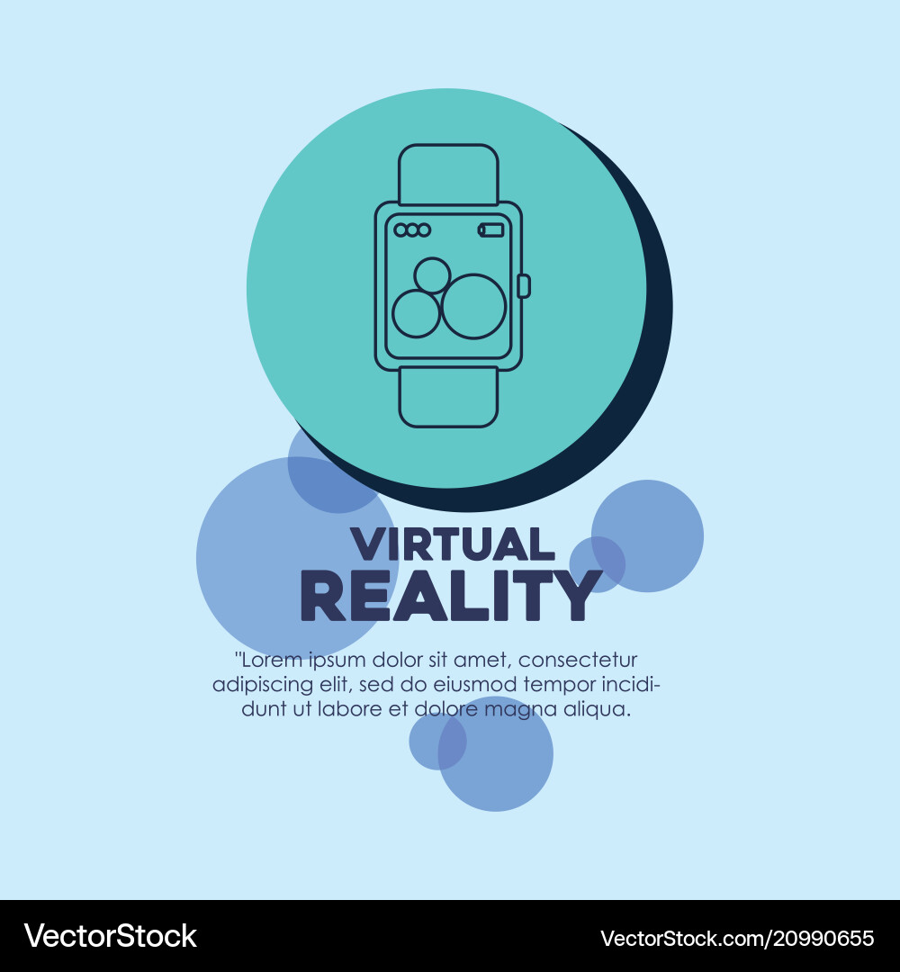 Virtual reality design Royalty Free Vector Image