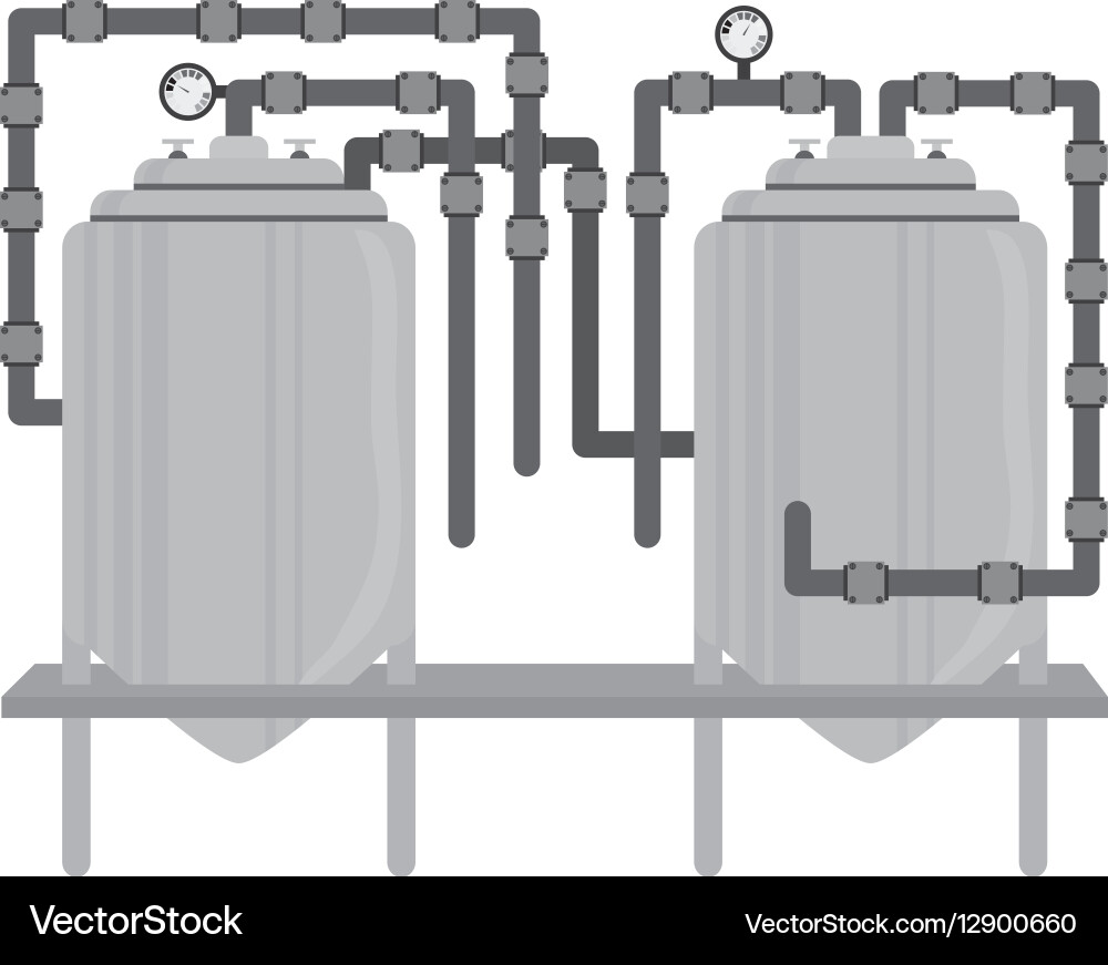 Beer tanks icon image design Royalty Free Vector Image