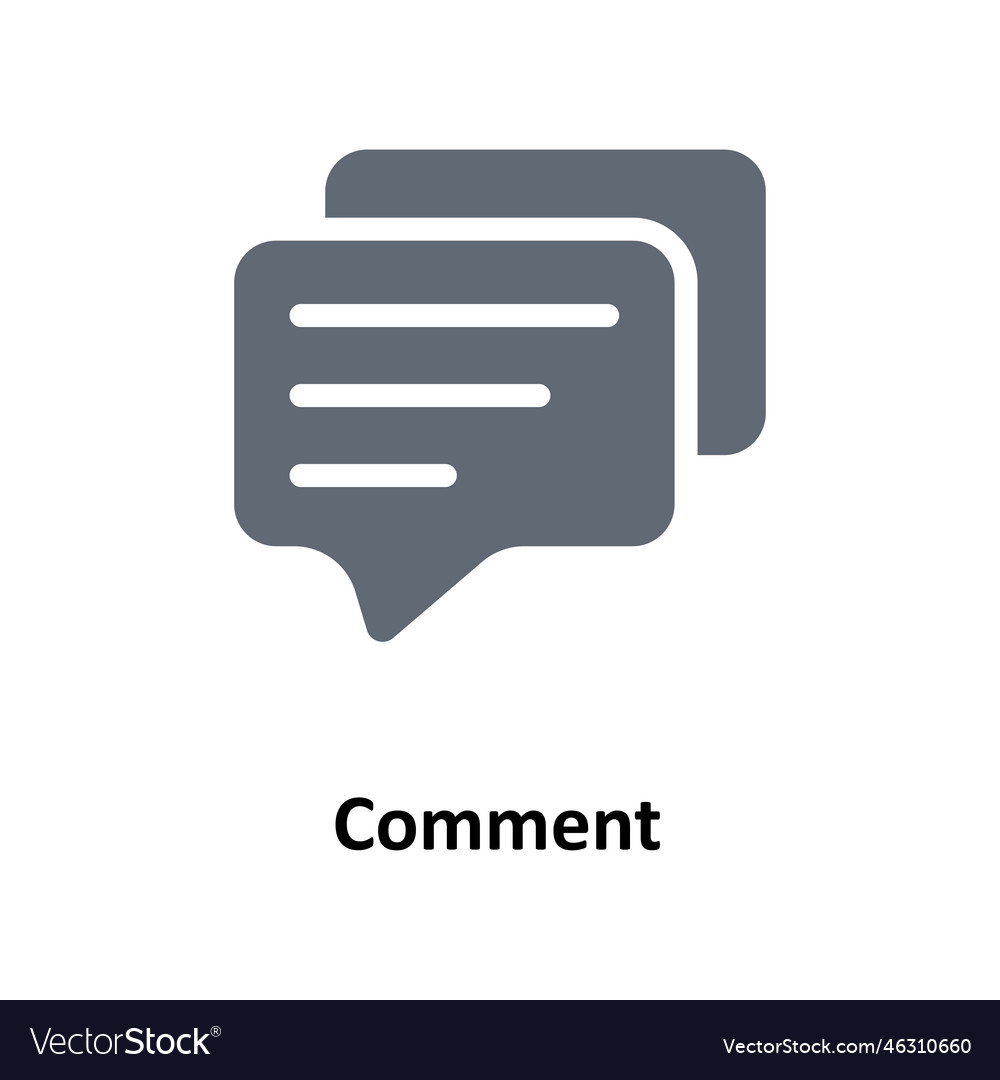Comment solid icons simple stock Royalty Free Vector Image