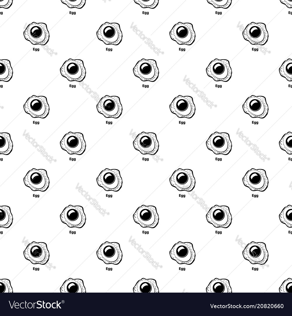 Egg pattern seamless Royalty Free Vector Image