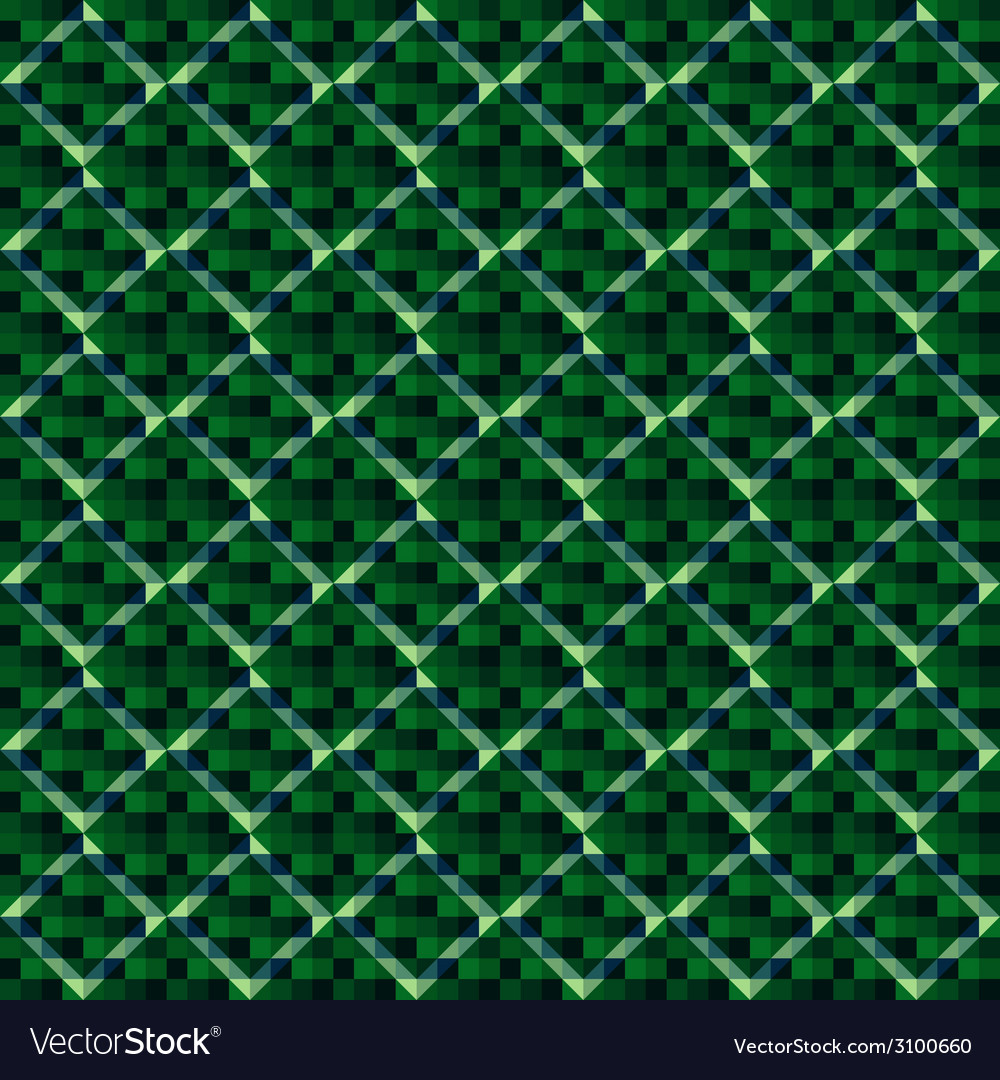 Green square tile pattern Royalty Free Vector Image