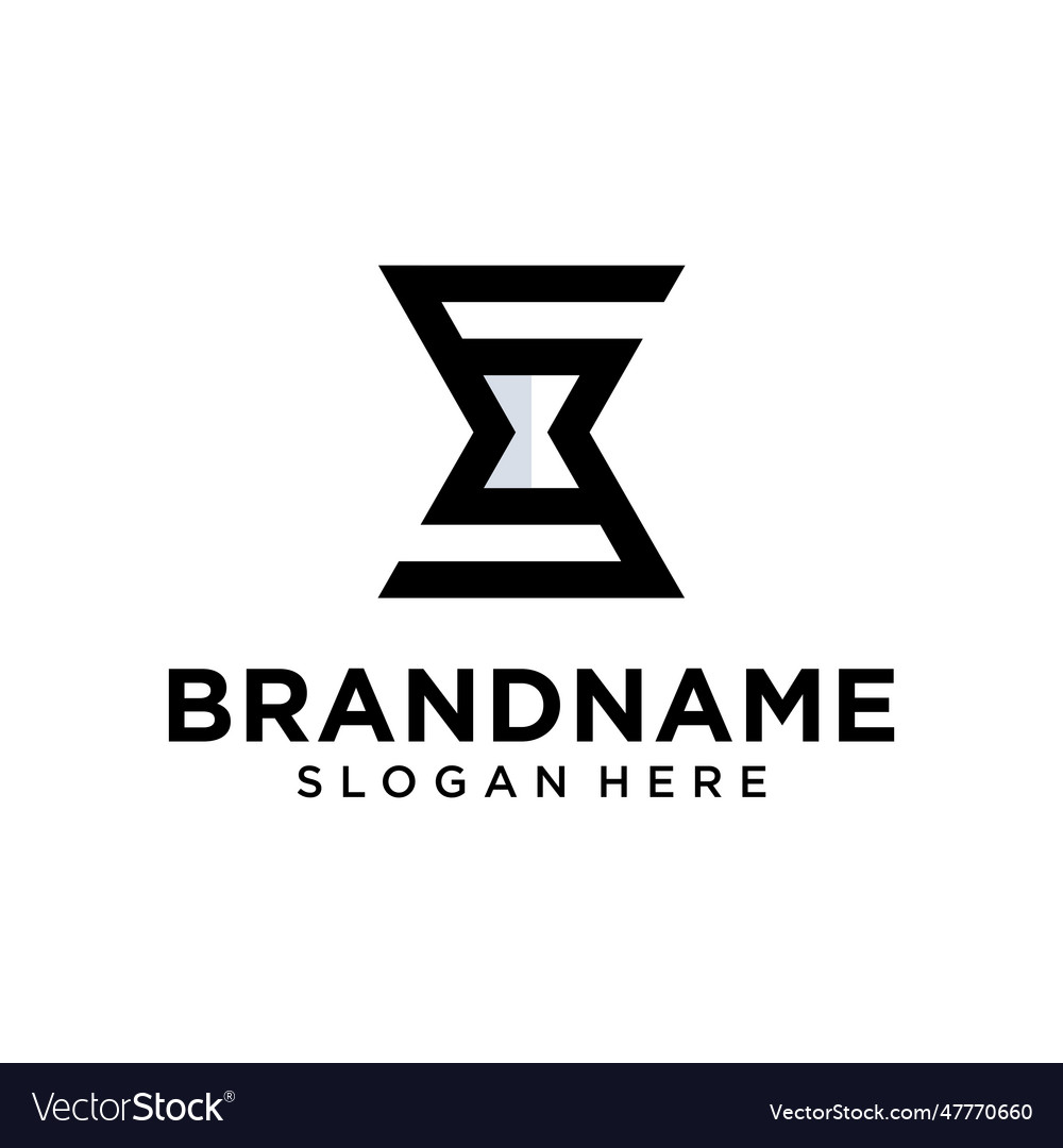 Hourglass logo design inspirations Royalty Free Vector Image