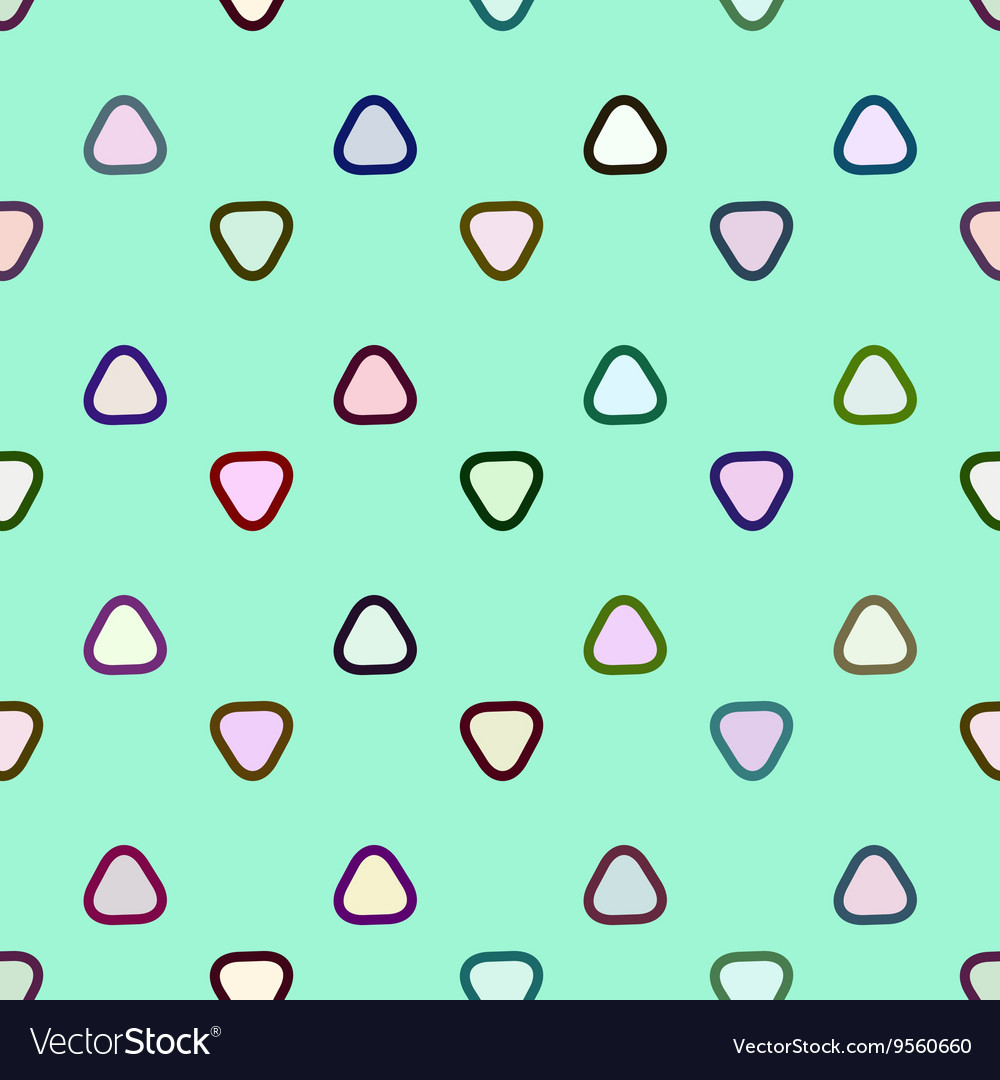 Rounded triangle seamless pattern Royalty Free Vector Image