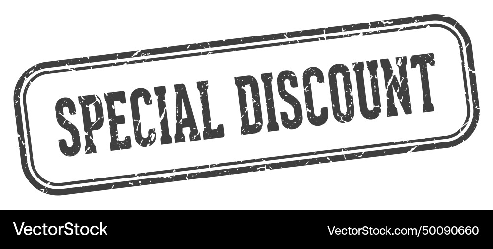 Special discount stamp special discount Royalty Free Vector
