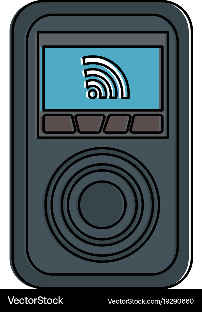 Voucher machine with wifi signal Royalty Free Vector Image