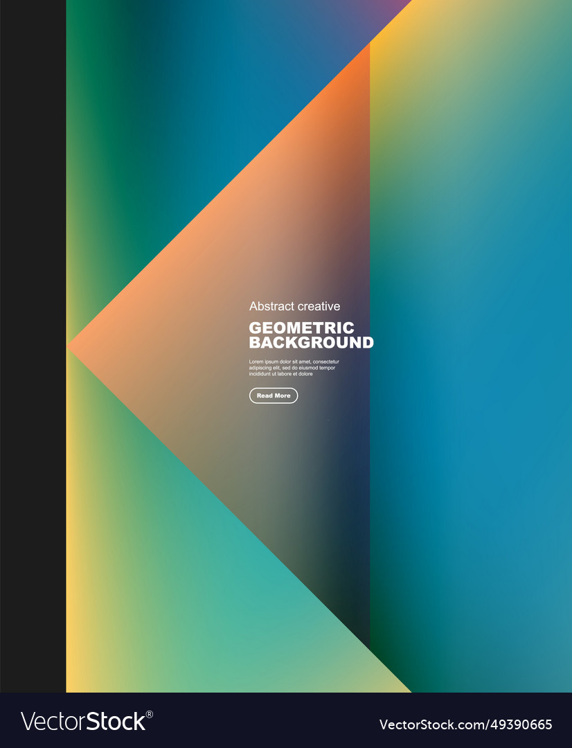 Gradient triangles abstract background Royalty Free Vector